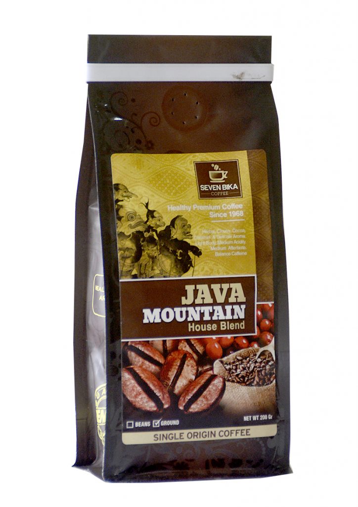 SEVEN BIKA JAVA MOUNTAIN HOUSE BLEND BAG COFFEE 200 Gr [Beans] - Seven ...