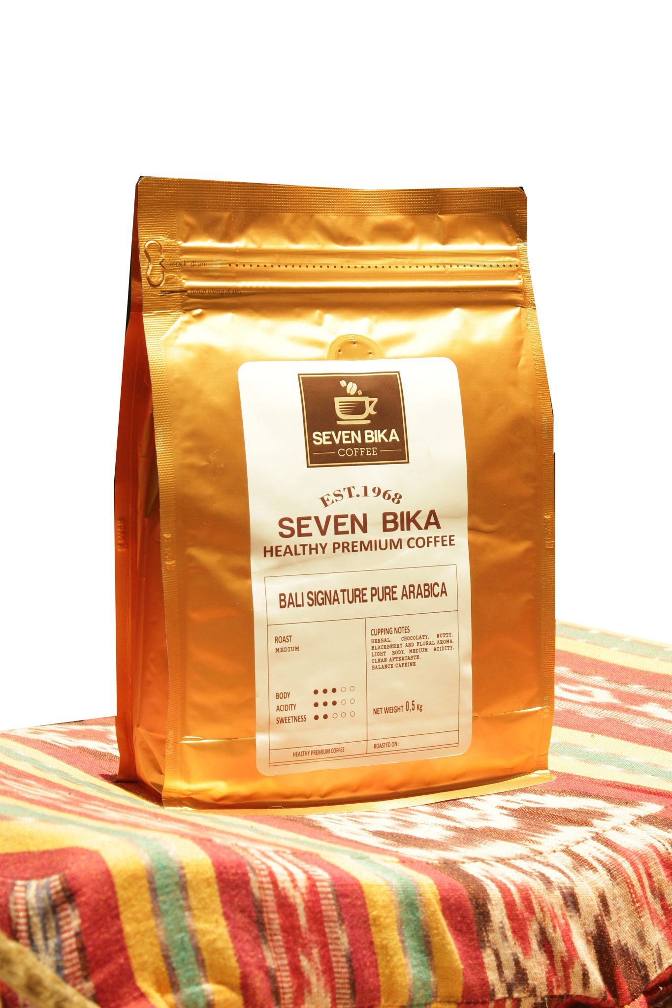 SEVEN BIKA BALI SIGNATURE PURE ARABICA 500 Gr [Ground] - Seven Bika Coffee