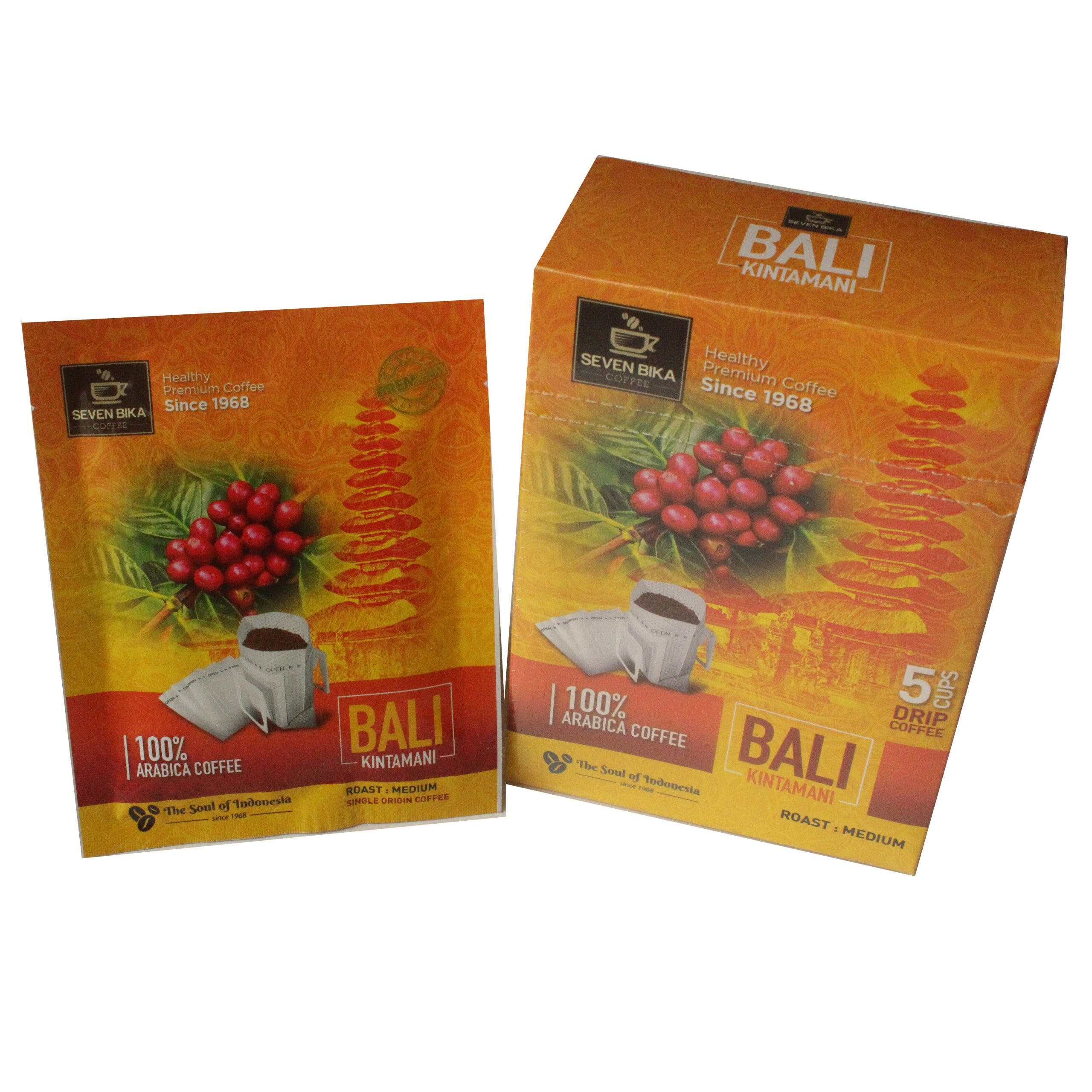 SEVEN BIKA BALI KINTAMANI PURE ARABICA DRIP COFFEE 5 SACHETS - Seven ...