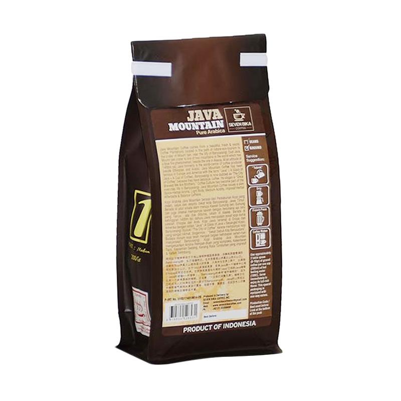 SEVEN BIKA JAVA MOUNTAIN PURE ARABICA BAG COFFEE 200 Gr [Beans] - Seven ...