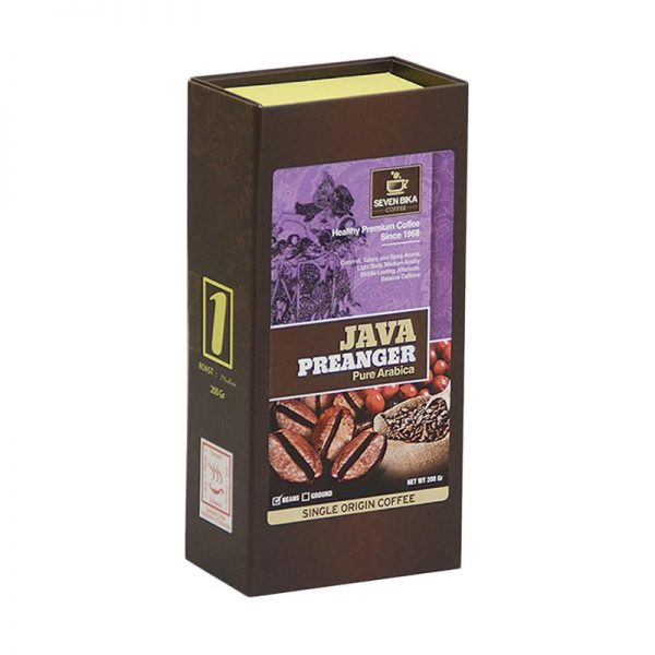 SEVEN BIKA JAVA PREANGER PURE ARABICA BOX COFFEE 200 Gr [Ground ...