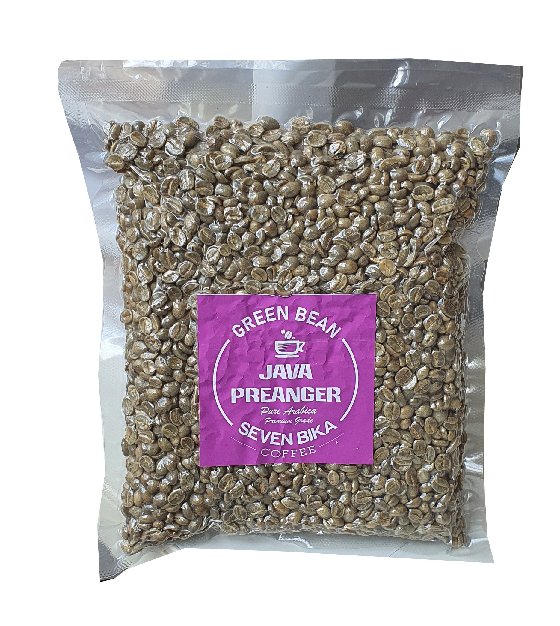 SEVEN BIKA JAVA PREANGER PURE ARABICA GREEN BEANS / BIJI MENTAH 1 KG ...
